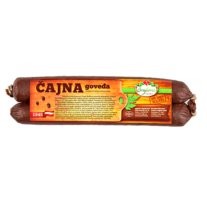 Brajlovic Cajna tea sausage 300gx8 – Adriatic